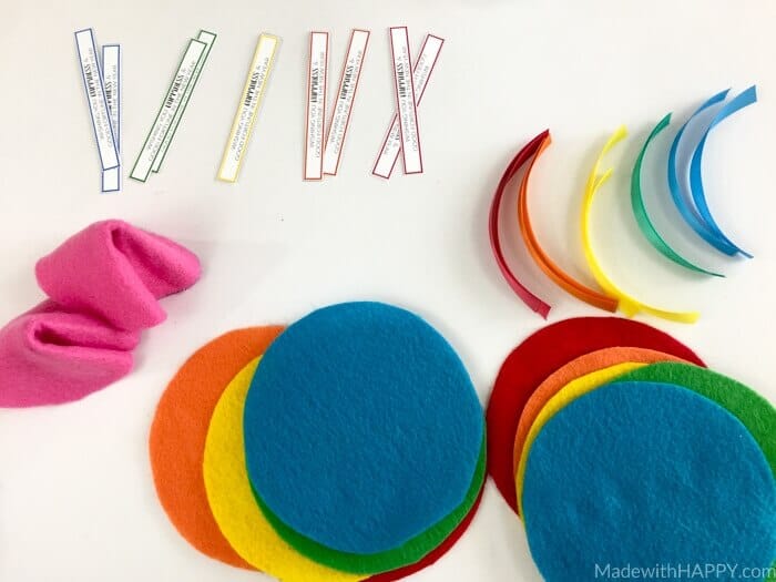 Rainbow DIY Fortune Cookies Craft - Made with HAPPY
