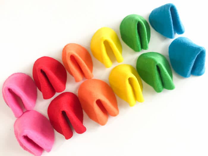 Rainbow DIY Fortune Cookies Craft - Made with HAPPY