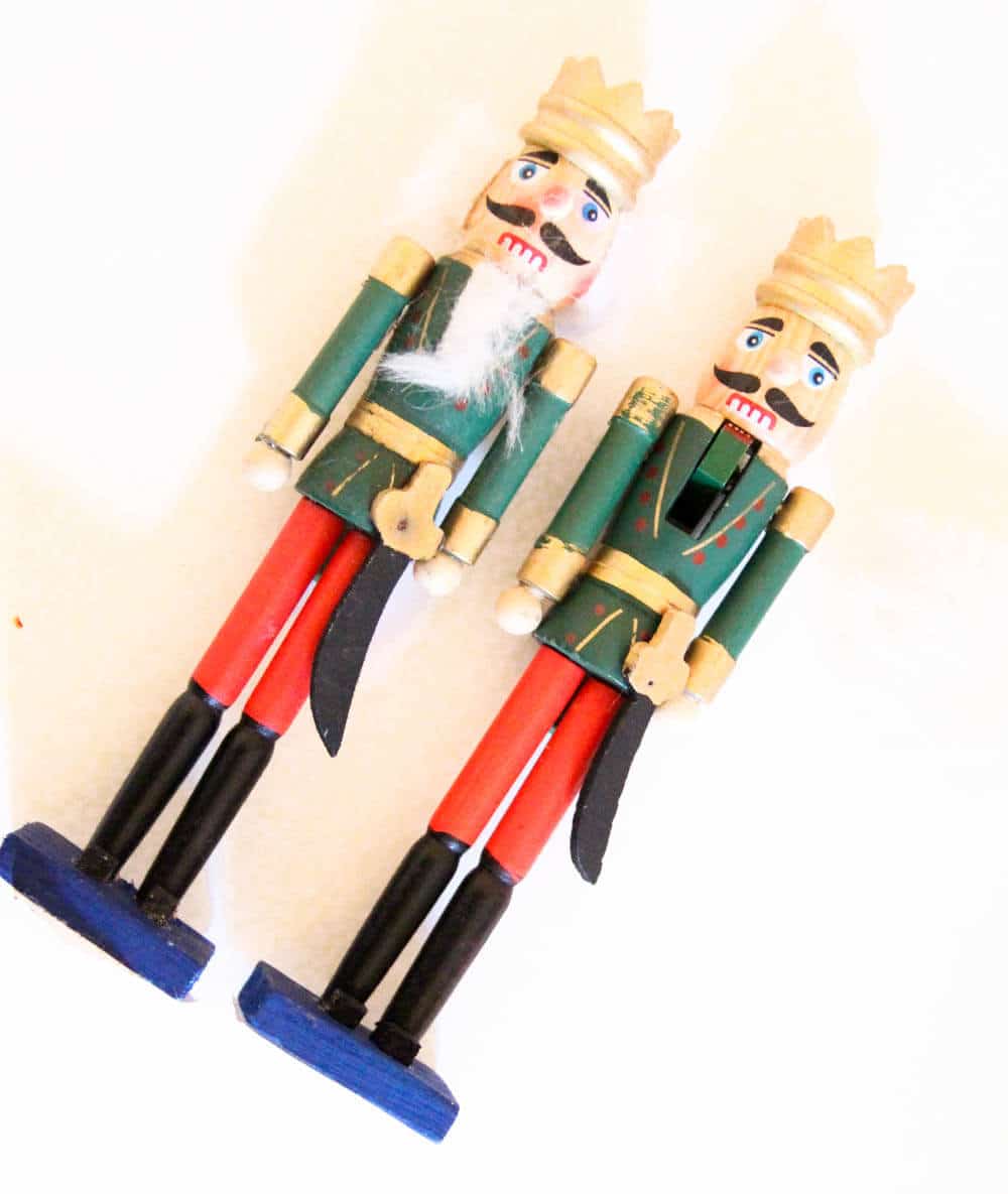 Rainbow Painted Nutcrackers - Made with HAPPY