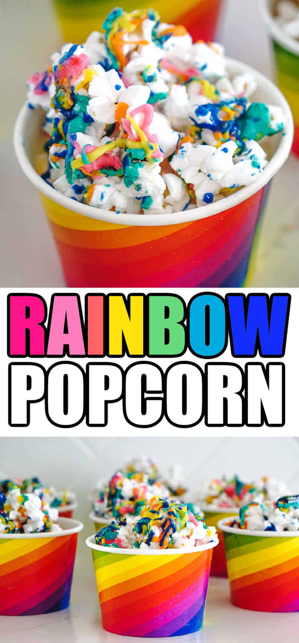Rainbow Popcorn - Made with HAPPY