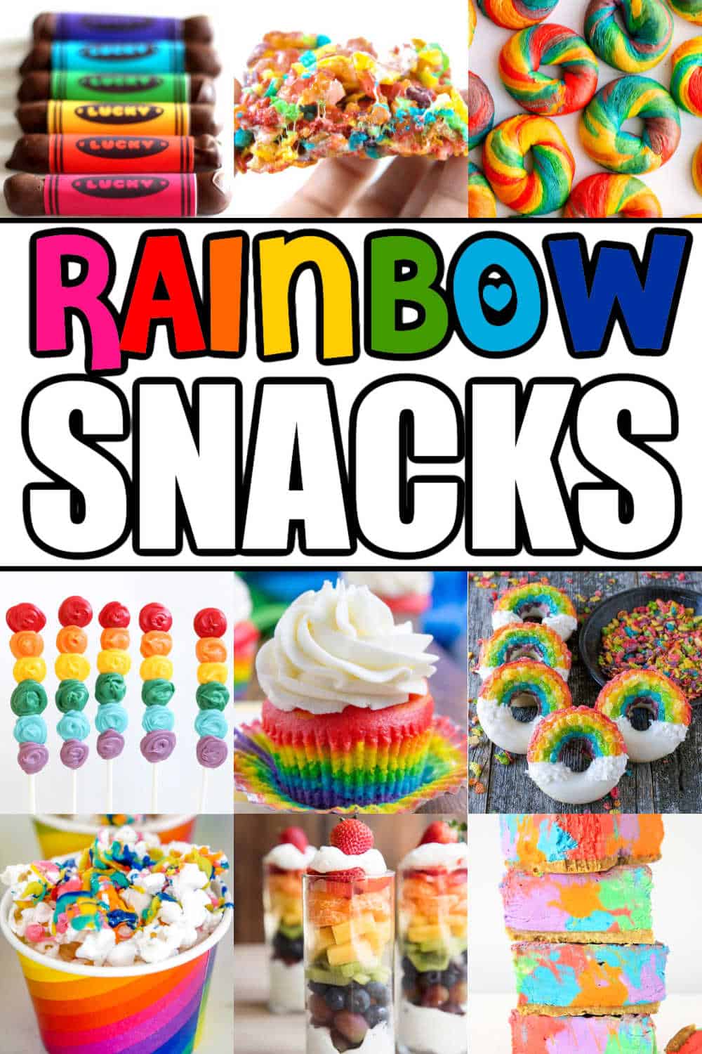St. Patrick's Day Art - Rainbow Art - Made with HAPPY