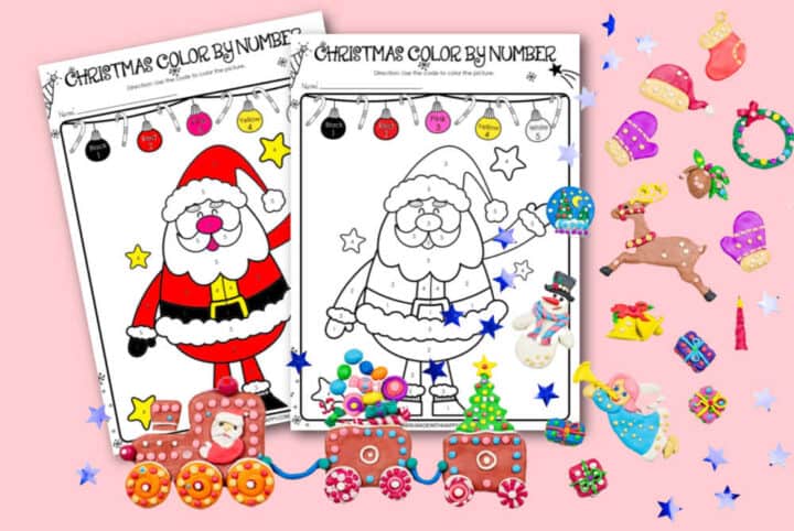 Christmas Color By Number Printables - Made with HAPPY