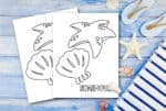FREE Printable Seashell Coloring Page - Made with HAPPY