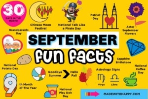 September Fun Facts - Made with HAPPY