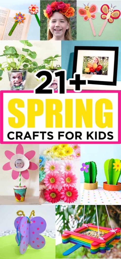 21+ Spring Crafts For Kids - Made with HAPPY - Quick and Easy Crafts