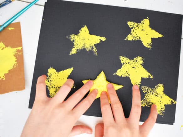Easy Star Craft For Kids - Made with HAPPY