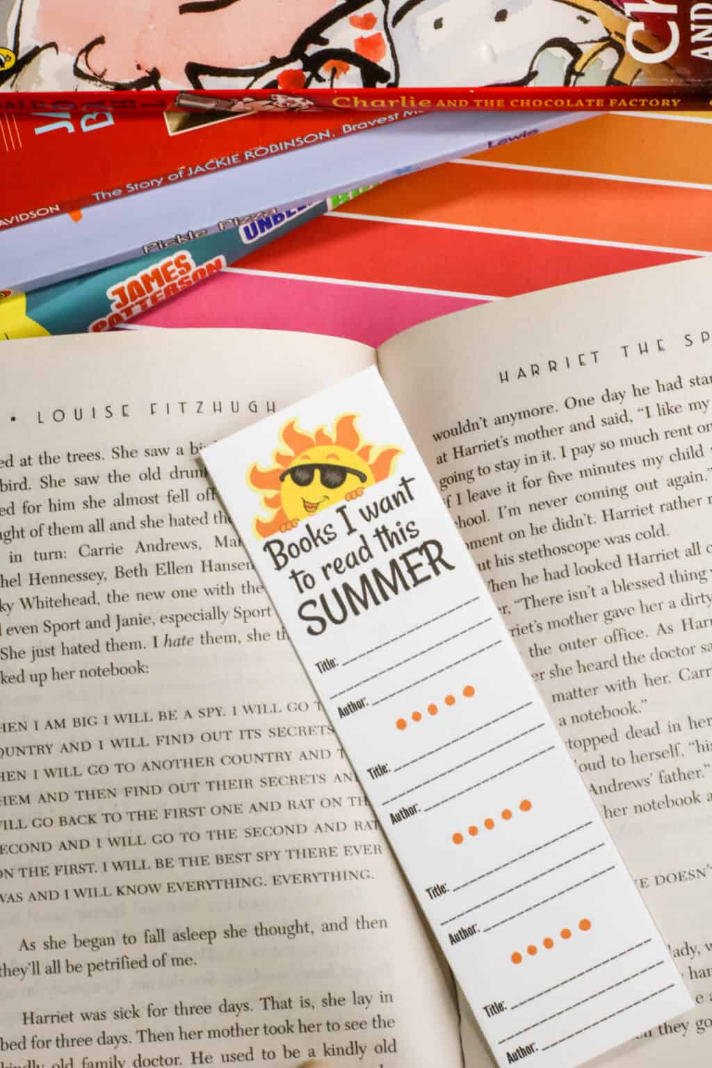 Summer Reading Log Printable Bookmark - Made with HAPPY