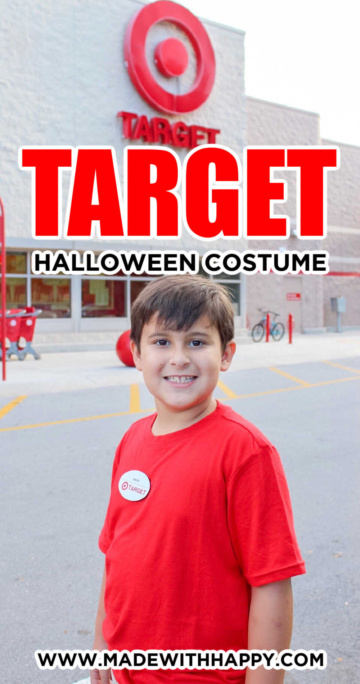 Easy DIY Target Costume For Kids
