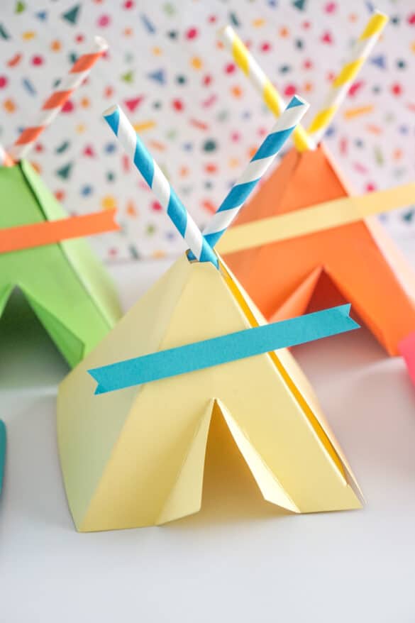 Teepee Name Place Cards - Made with HAPPY