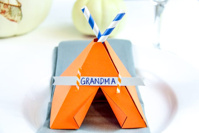 Fun Mini Paper Teepee Craft For Kids - Made with HAPPY