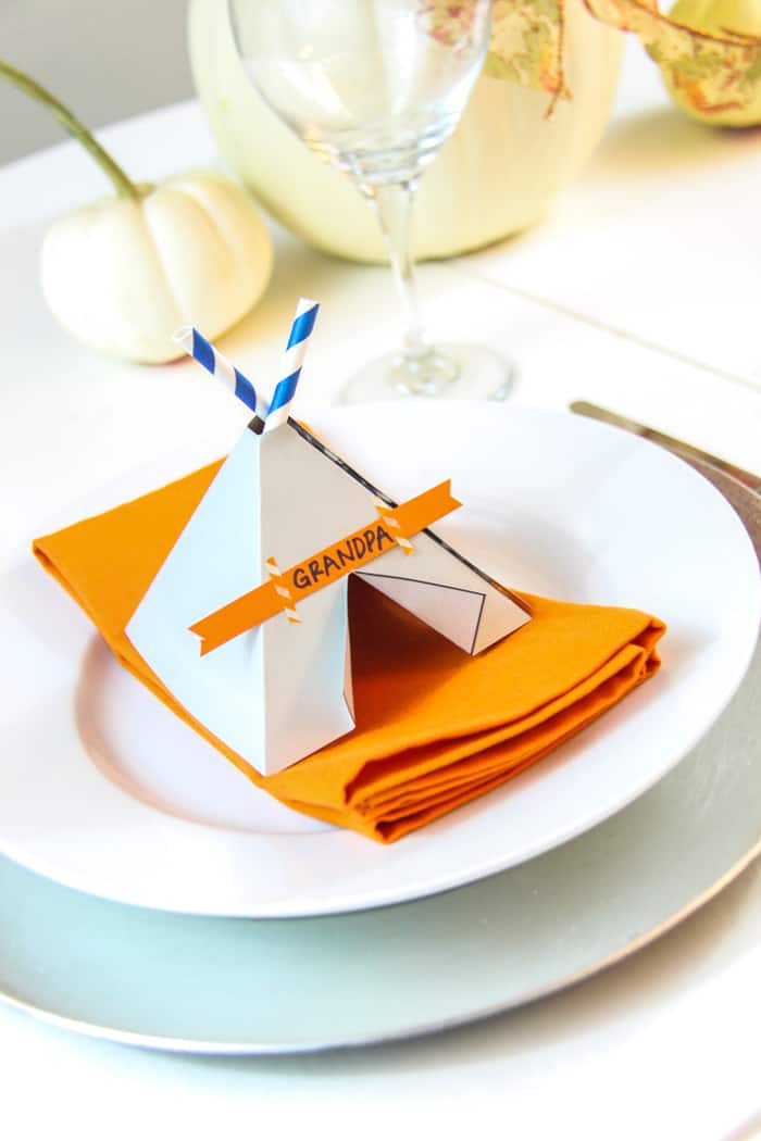 Fun Mini Paper Teepee Craft For Kids - Made with HAPPY