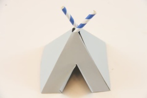 Fun Mini Paper Teepee Craft For Kids - Made with HAPPY