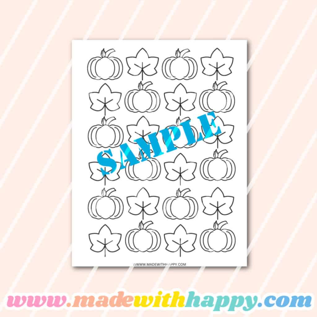 Free Printable Thanksgiving Coloring Pages - Made with HAPPY