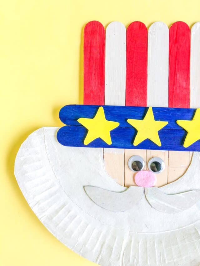 Uncle Sam Popsicle Stick Craft - Made with HAPPY