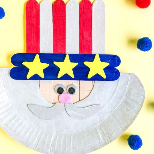 Uncle Sam Popsicle Stick Craft - Made with HAPPY