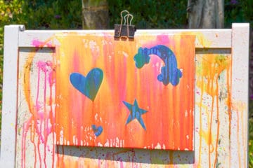 Water Gun Painting - Squirt Gun Painting - Fun Art Project