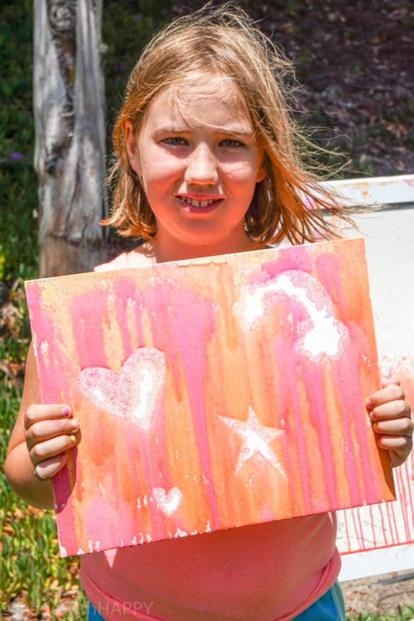 Water Gun Painting - Squirt Gun Painting - Fun Art Project