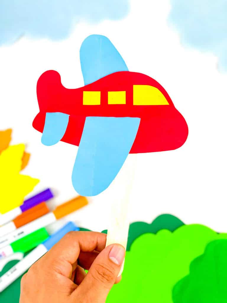 Airplane Craft - Easy Paper Craft - Made with HAPPY