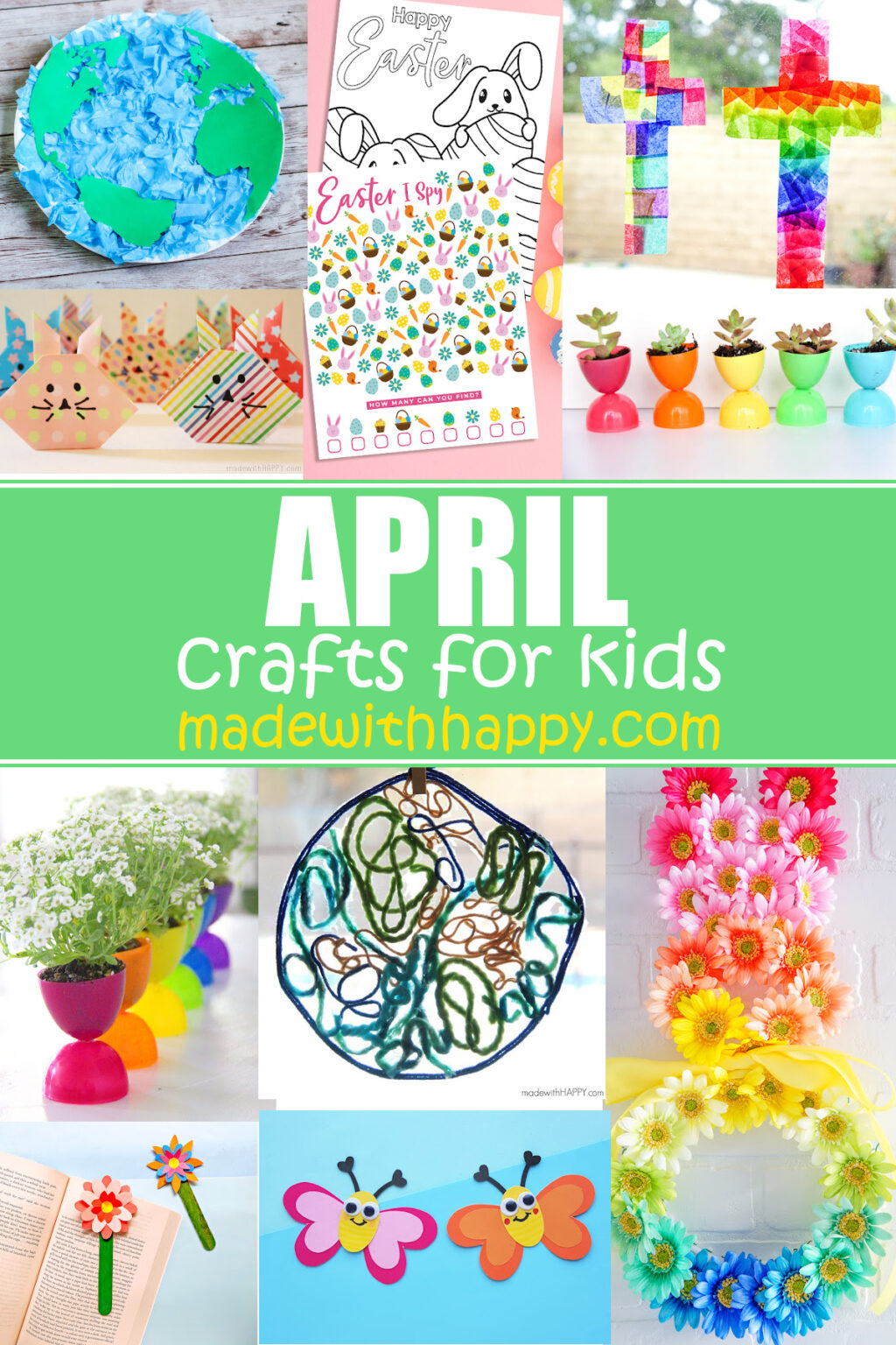 75+ April Crafts For Kids - Easter, Spring, and Earth Day Crafts
