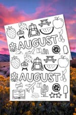35+ FREE August Coloring Pages - Made with HAPPY