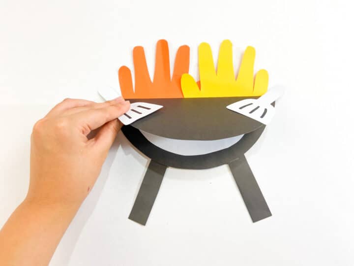 Handprint Father's Day Grill Card Craft - Made with HAPPY