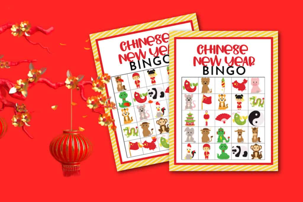 Chinese New Year Bingo Game FREE Printable - Made with HAPPY