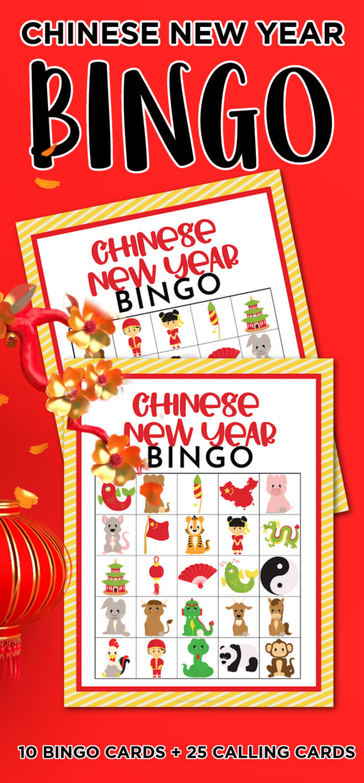 Chinese New Year Bingo Game FREE Printable - Made with HAPPY