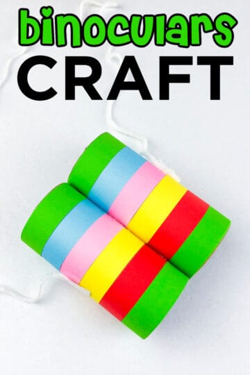 DIY Toilet Paper Roll Binoculars Craft - Made with HAPPY