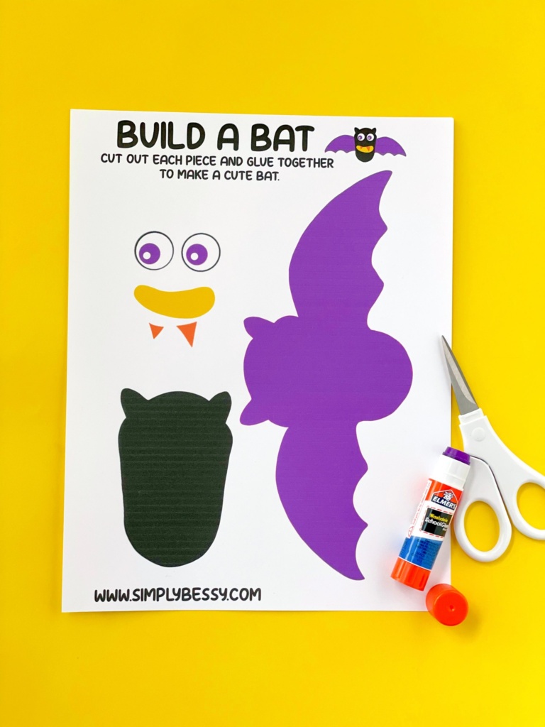 Build a Bat Activity with Free Printable Template