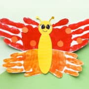 Easy Handprint Butterfly Craft For Kids - Made with HAPPY