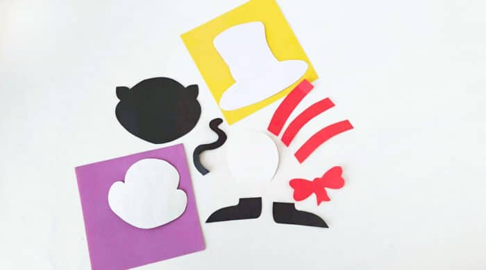 Paper Bag Puppet Cat In The Hat Craft - Made with HAPPY