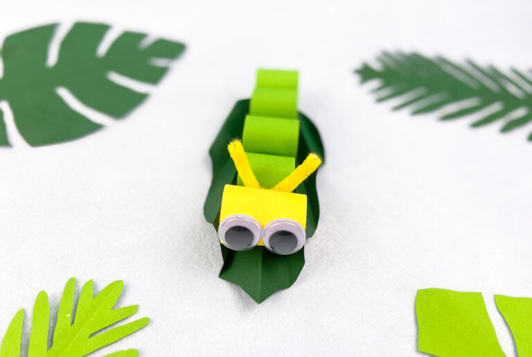 Easy Paper Caterpillar Craft For Kids - Made with HAPPY
