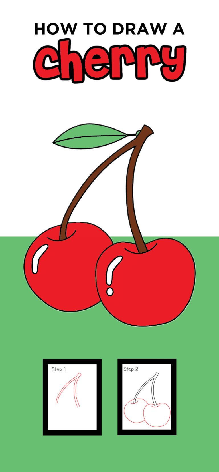 How To Draw a Cherry - Made with HAPPY