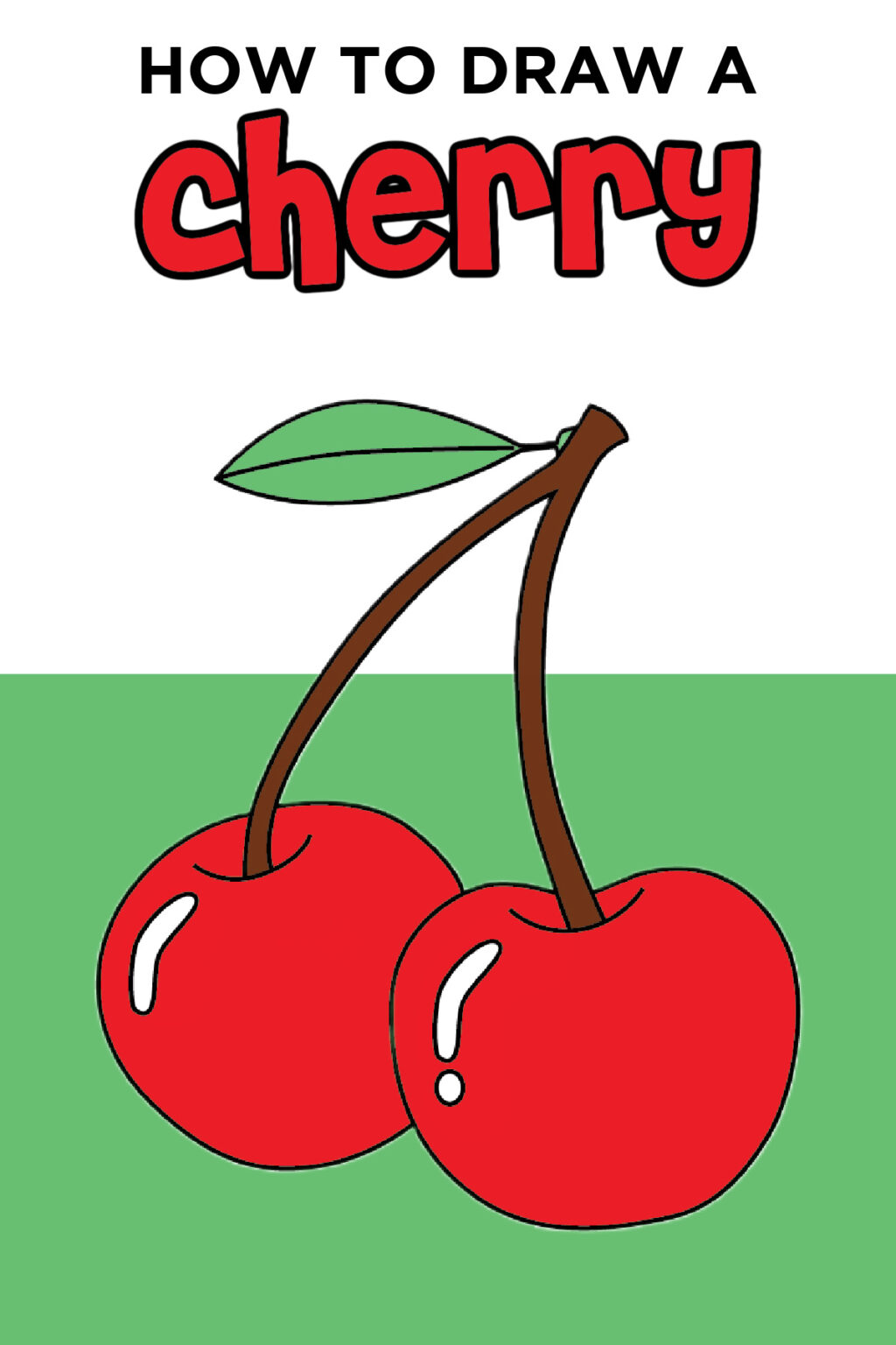 How To Draw a Cherry - Made with HAPPY