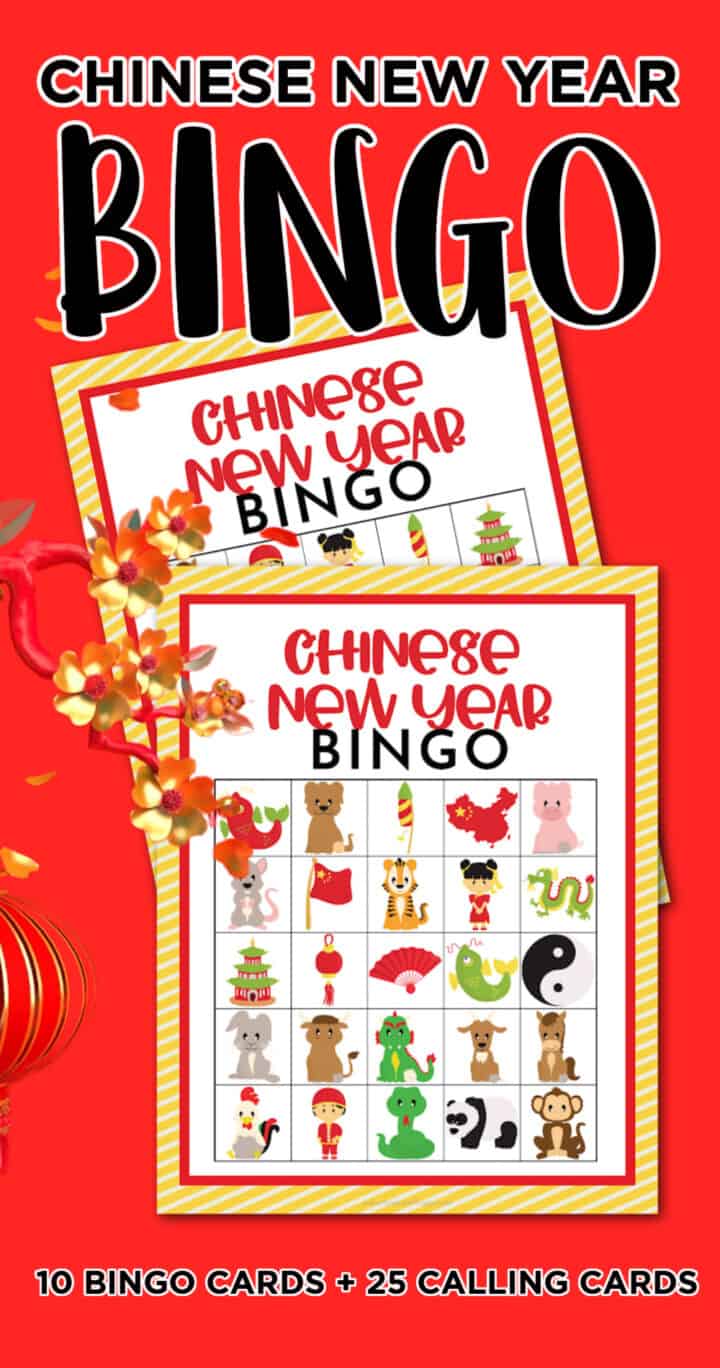 Chinese New Year Bingo Game FREE Printable - Made with HAPPY