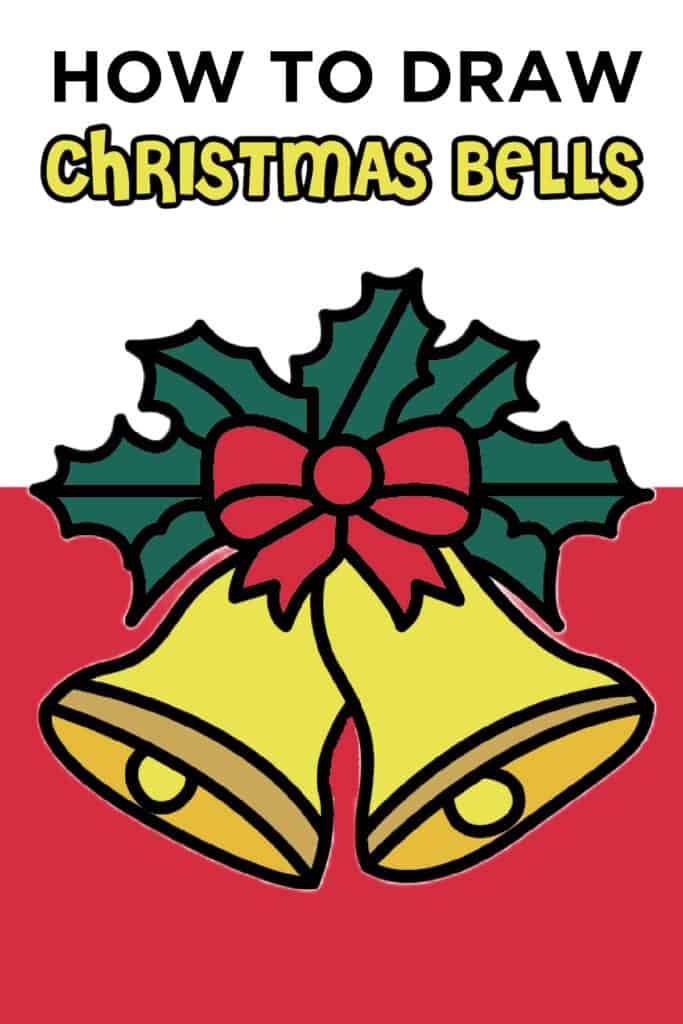 How To Draw Christmas Bell Easy Step-By-Step Tutorial