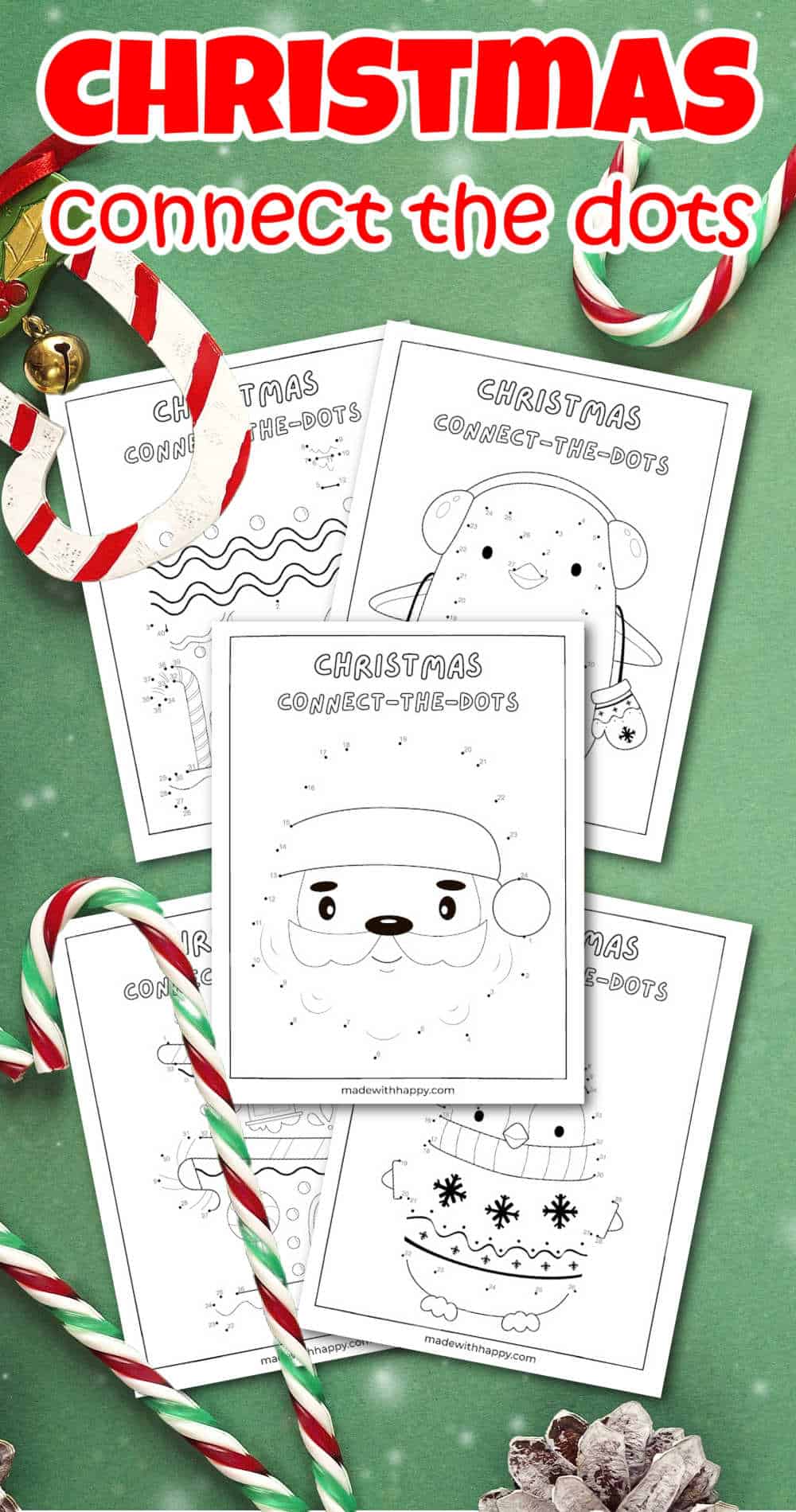 Christmas Connect The Dots - Made with HAPPY
