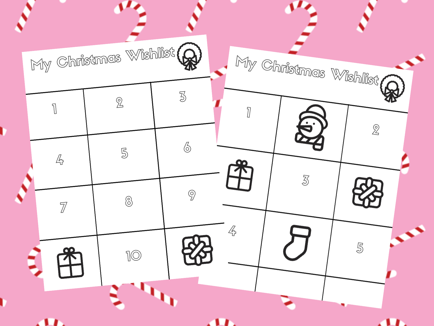 My Christmas Wish List Free Printable Template for Kids