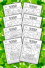 St. Patrick's Day Color By Number Division [FREE Printable]