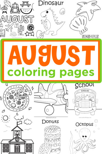 35+ FREE August Coloring Pages - Made with HAPPY