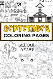 50+ September Coloring Pages - Made with HAPPY