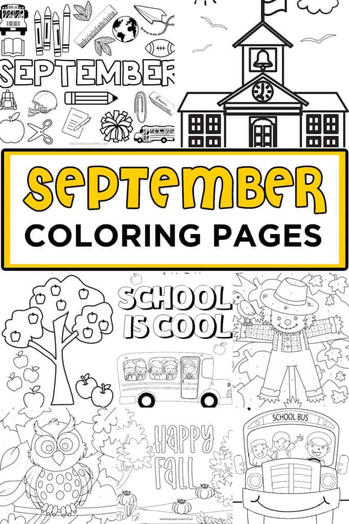 50+ September Coloring Pages - Made with HAPPY