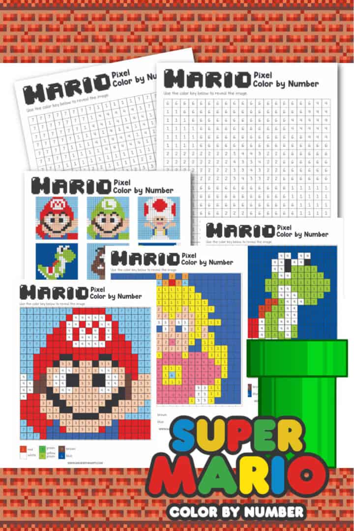 Super Mario Coloring Pages - Made with HAPPY