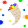 Paper Cornucopia Craft - Made with HAPPY