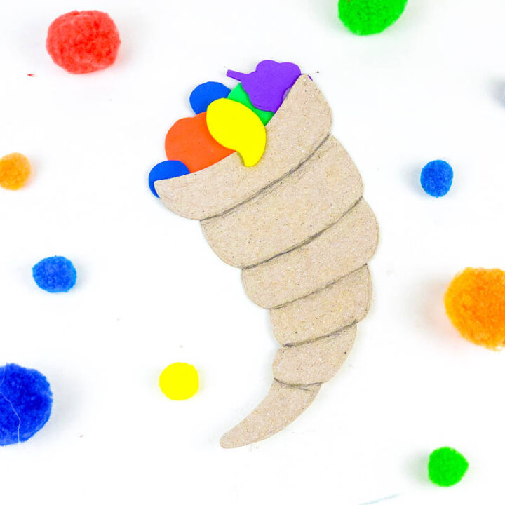 Paper Cornucopia Craft - Made with HAPPY