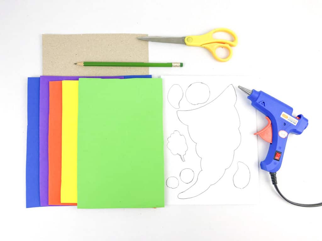 Paper Cornucopia Craft - Made with HAPPY