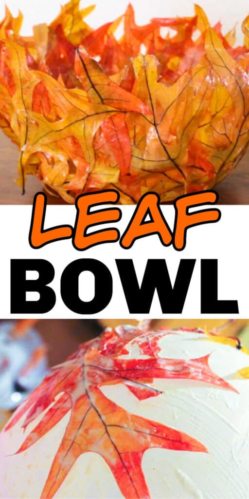 DIY Leaf Bowl - Easy Fall Bowl Craft | Made with HAPPY