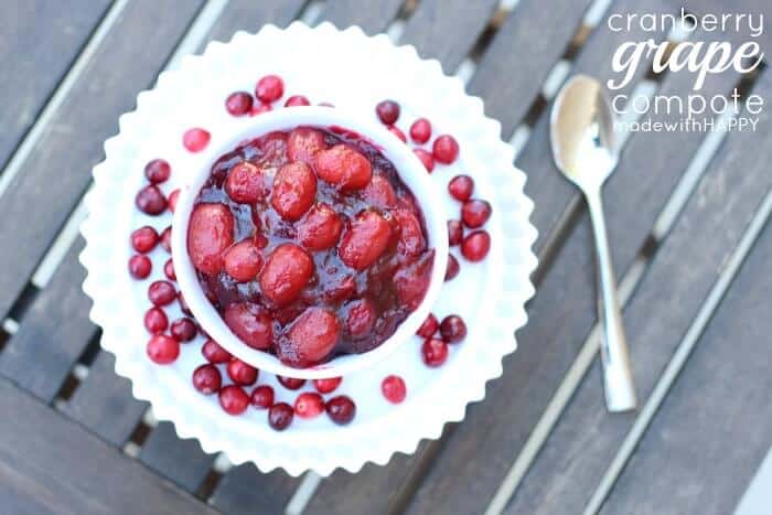 Cranberry Grape Compote - Made with HAPPY