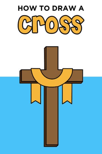 How To Draw a Cross Easy Step-By-Step Tutorial - Made with HAPPY