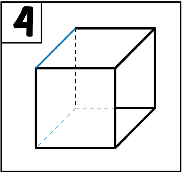 How To Draw A Cube in 3D - Made with HAPPY